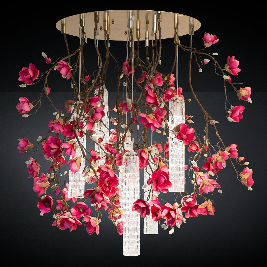 Flower Power Magnolia Round Chandelier VGnewtrend | Artemest