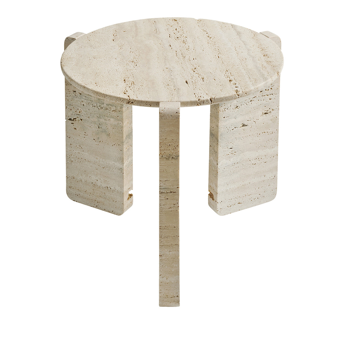 Greenwich Travertino Marble Side Table Gianfranco Ferré Home | Artemest
