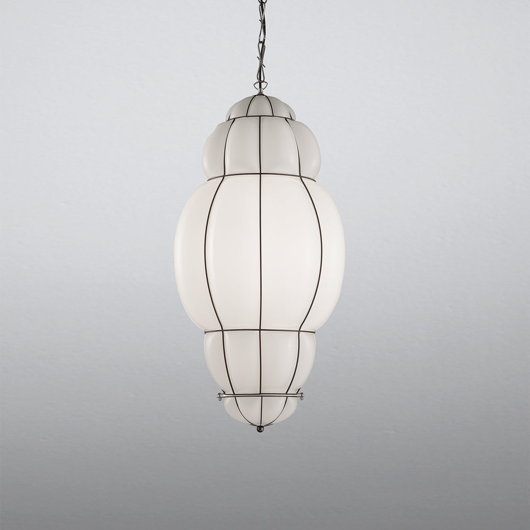 Rivisto Modern Small White Glass Pendant Light Siru Illuminazione ...
