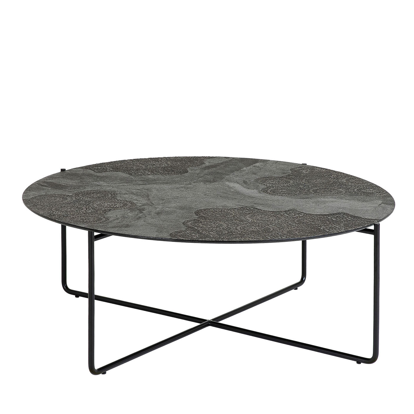 Isola Brown Coffee Table – Brushed Resin Top Disain 1971 | Artemest