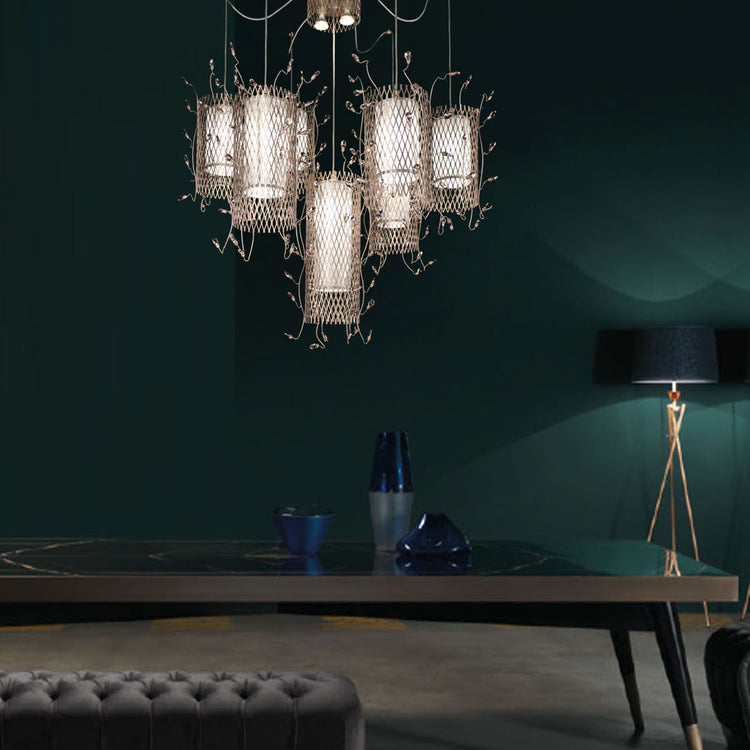 Grid 6-Light Chandelier Mechini | Artemest