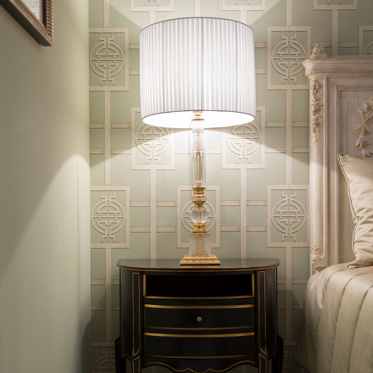 EMPIRE STYLE BRONZE AND CRYSTAL TABLE LAMP CG Capelletti | Artemest