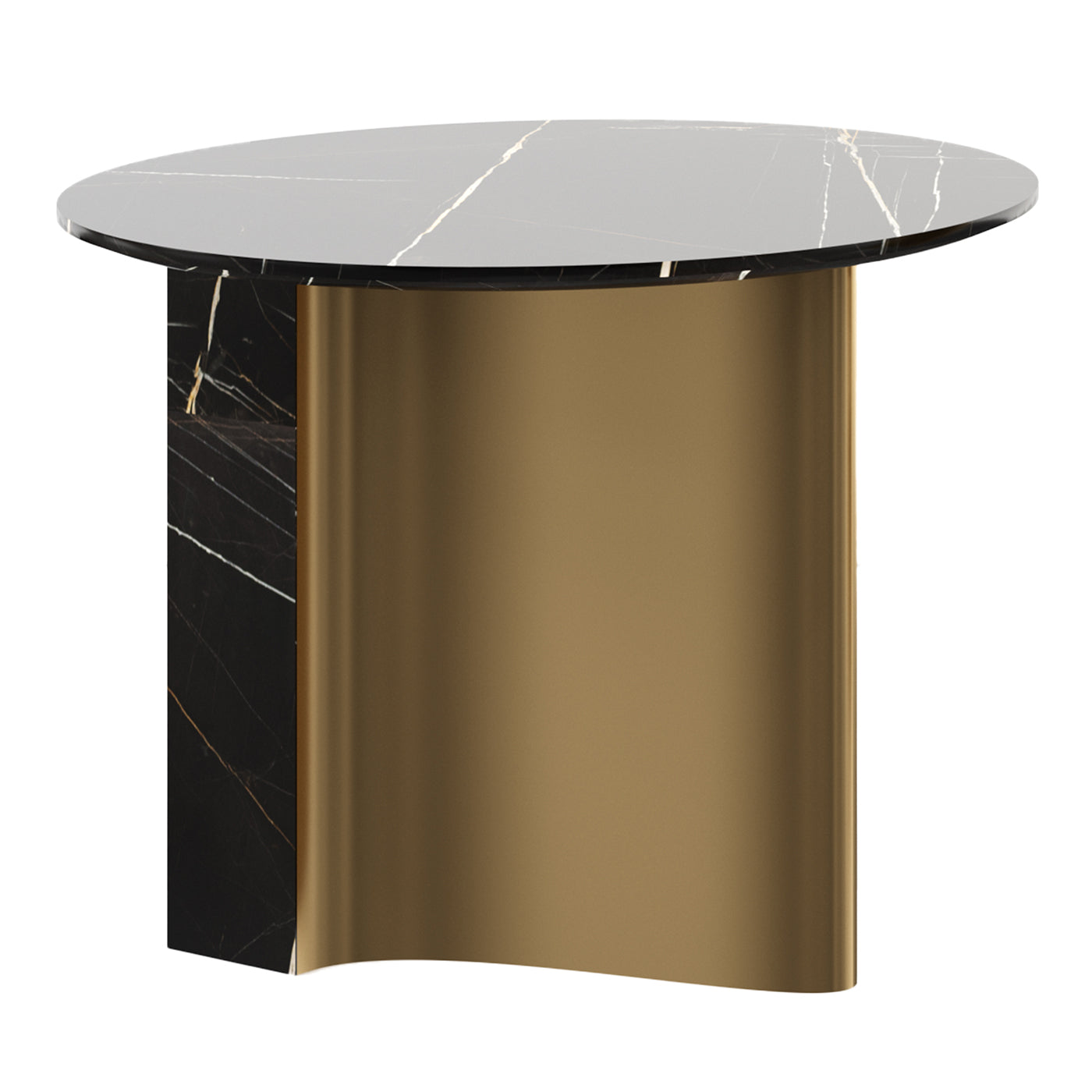 Barso Sahara Noir Marble Side Table by Paolo Ciacci L'Eccesso | Artemest