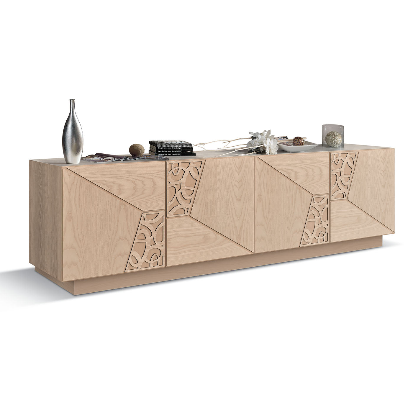 Skyline Noce Natura Ash Wood Sideboard Ebanisteria Roberto Gambella ...