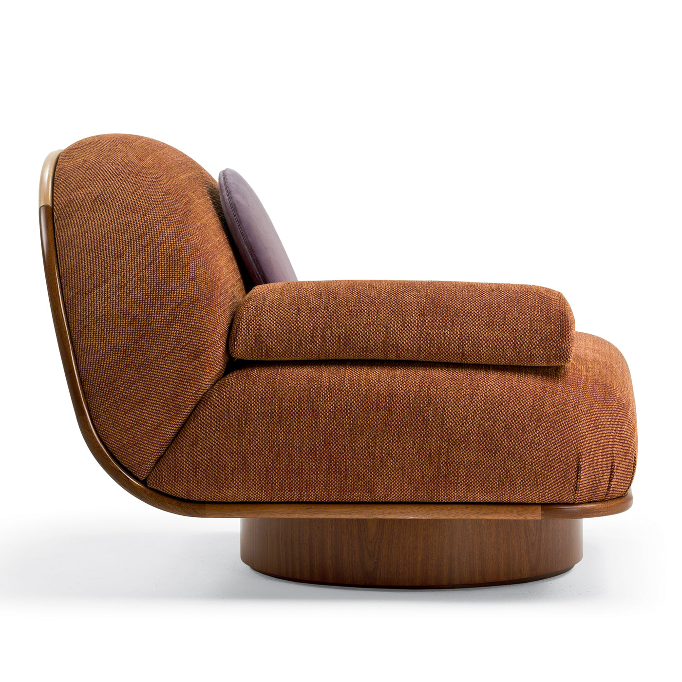 Thumb Asymmetrical Rust Armchair by Lorenza Bozzoli Fratelli Boffi ...
