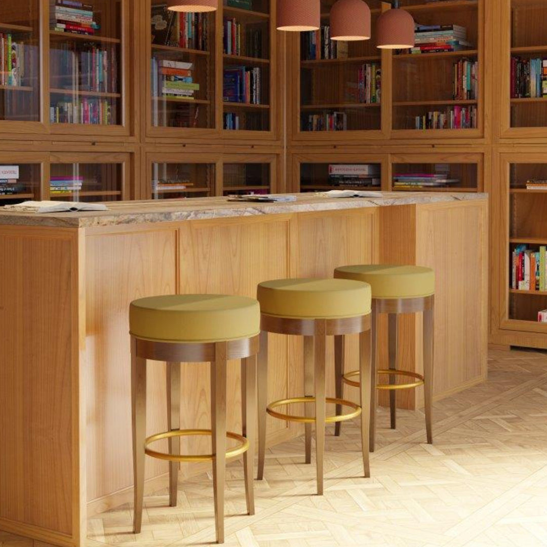 5331 Brown & Olive-Green Bar Stool by Centro Ricerche MAAM Morelato ...