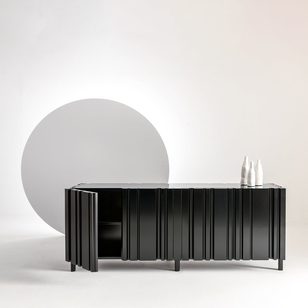 Bamboo Lounge Black Wood Sideboard Laura Meroni | Artemest