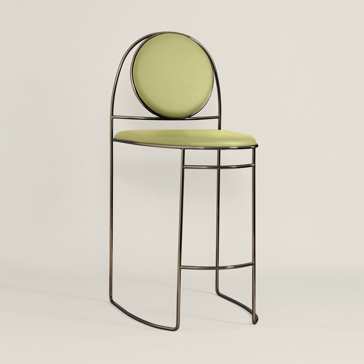 Ducale BZ Green Counter Stool Enrico Girotti | Artemest