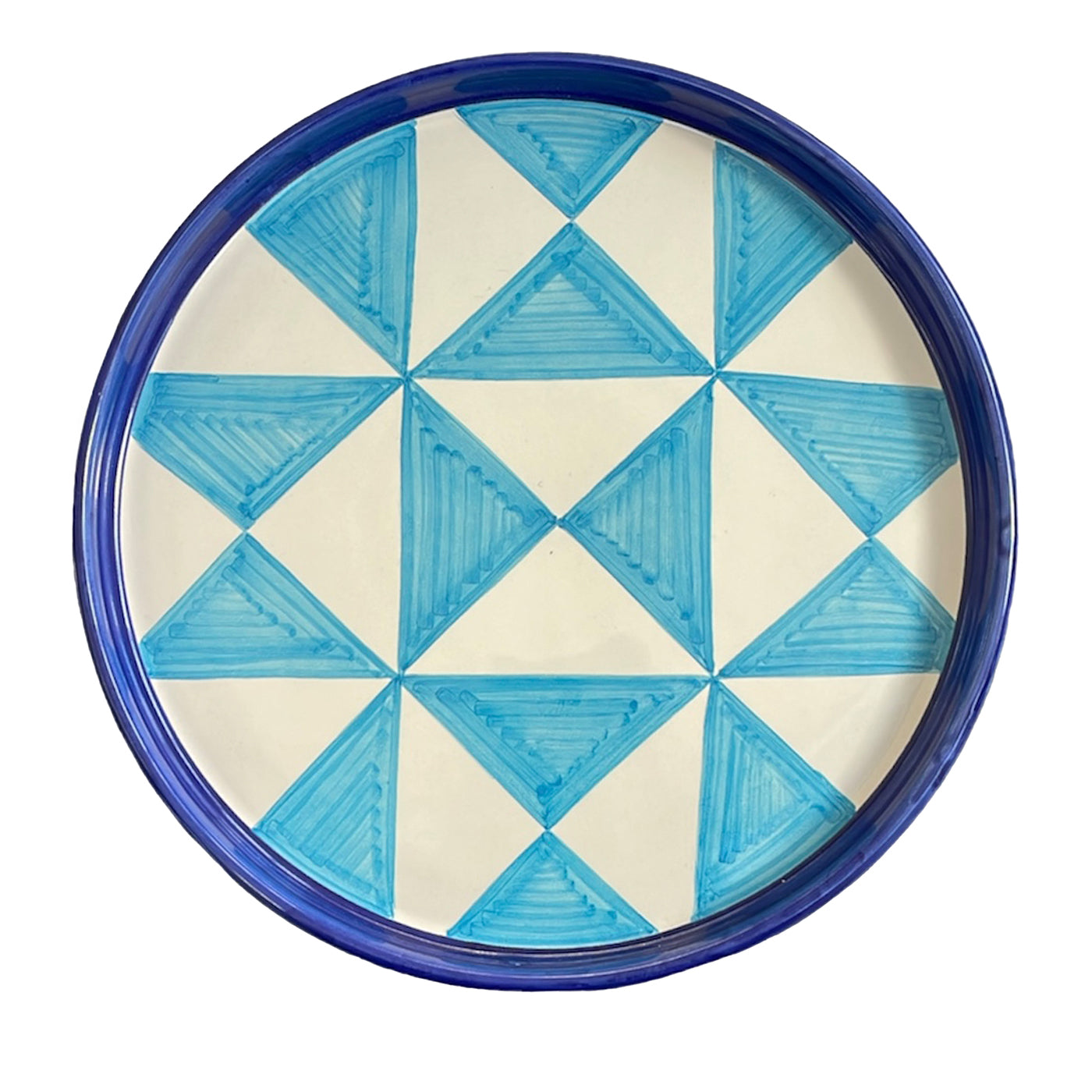 Light-blue Round Tray Lab Design | Artemest