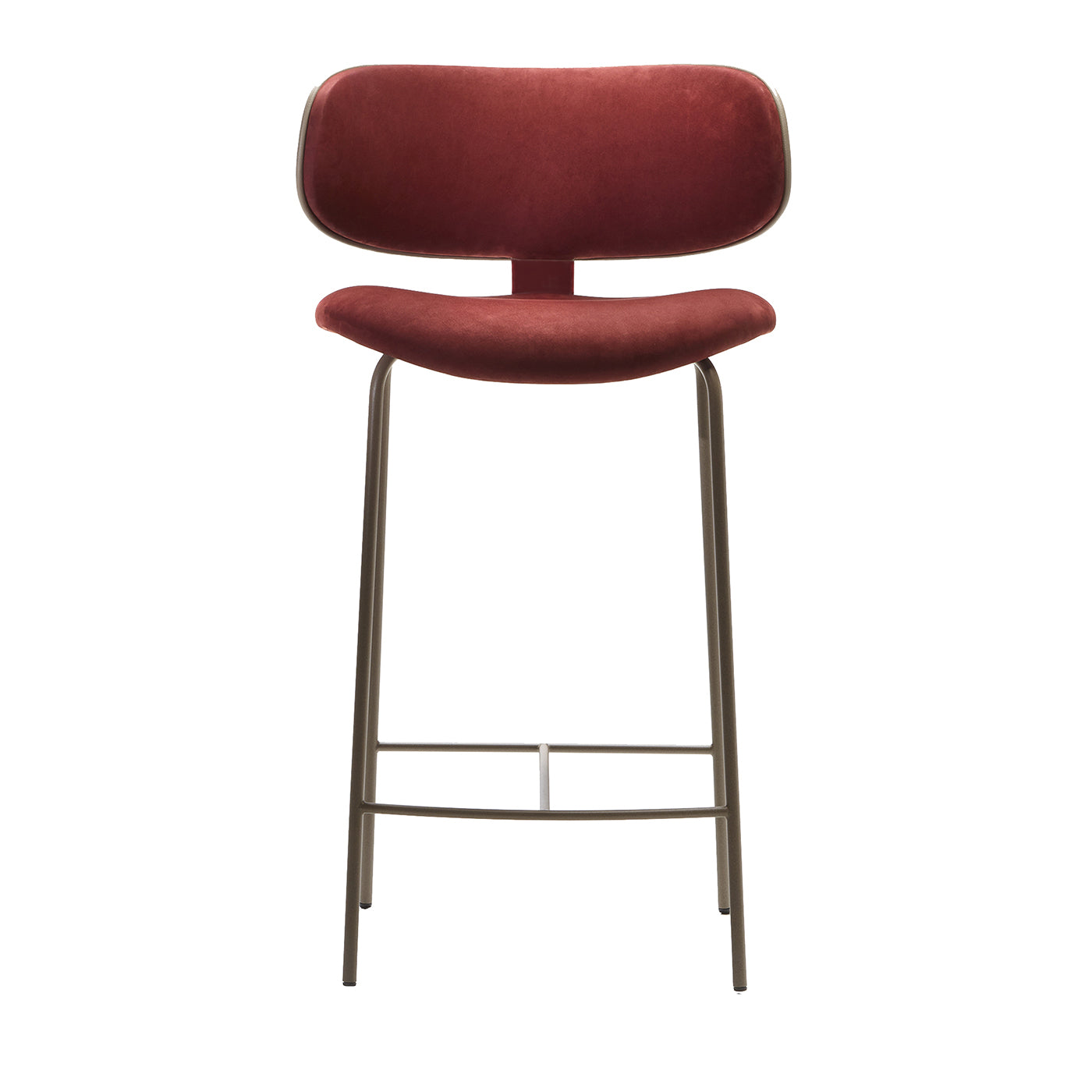 Natalia Red Bar Stool Black Tie | Artemest