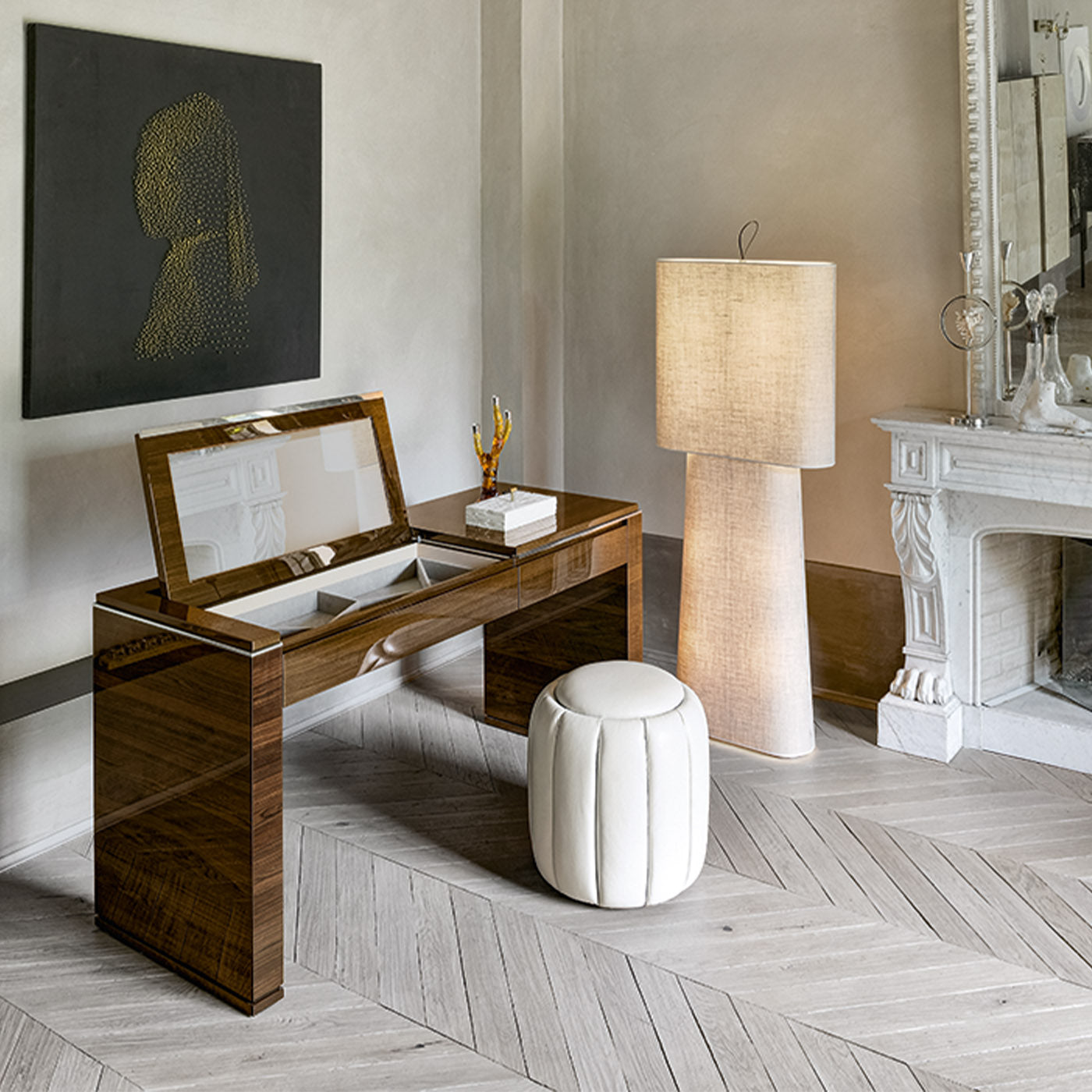 Lapis Eco Leather Pouf FB Collection Franco Bianchini | Artemest