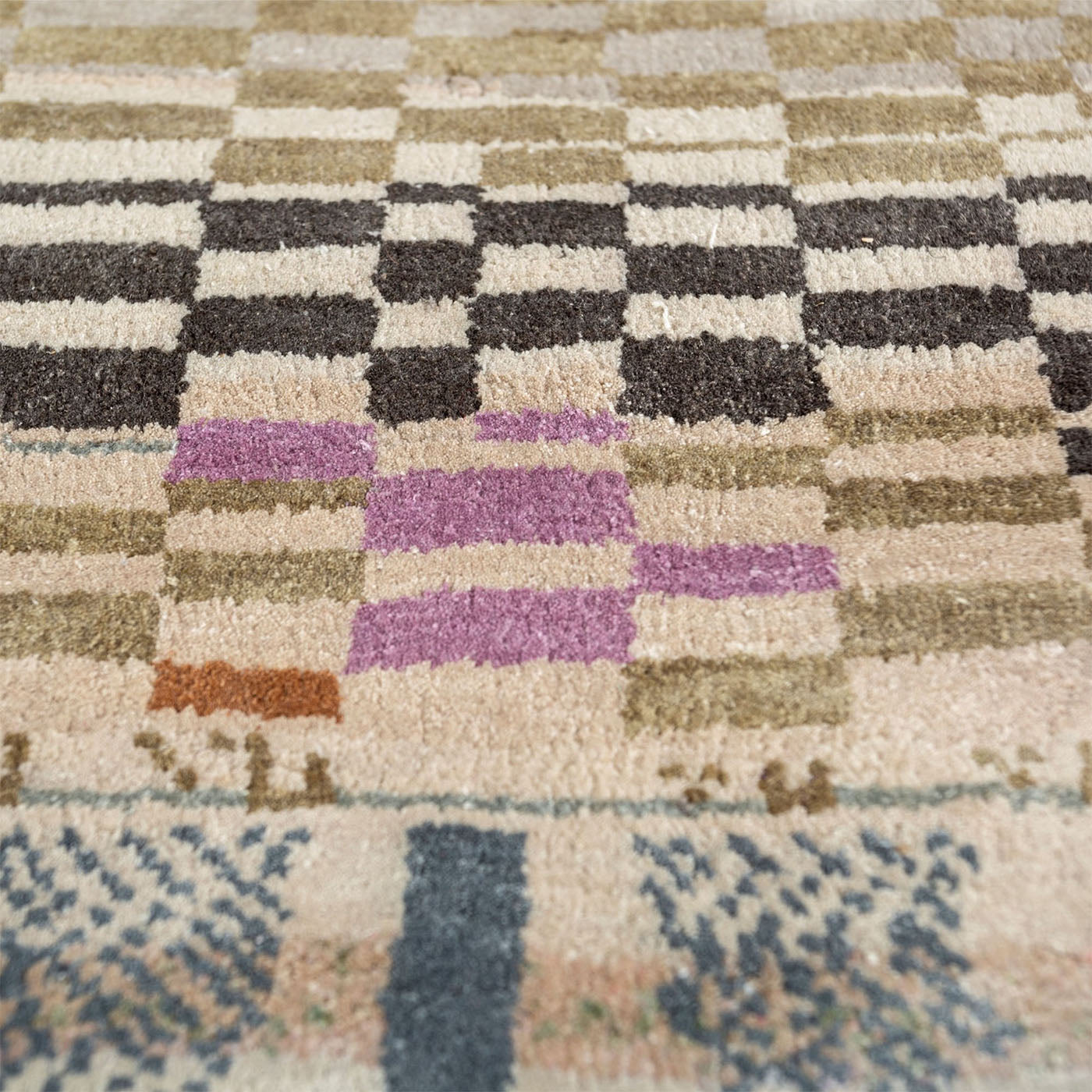 Firangi Manchaha Flax Shadow Gray Hand Knotted Rug Jaipur Rugs | Artemest