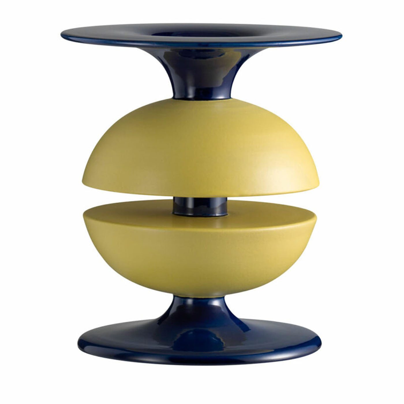 Atmosphère Yellow and Blue Vase Rometti | Artemest
