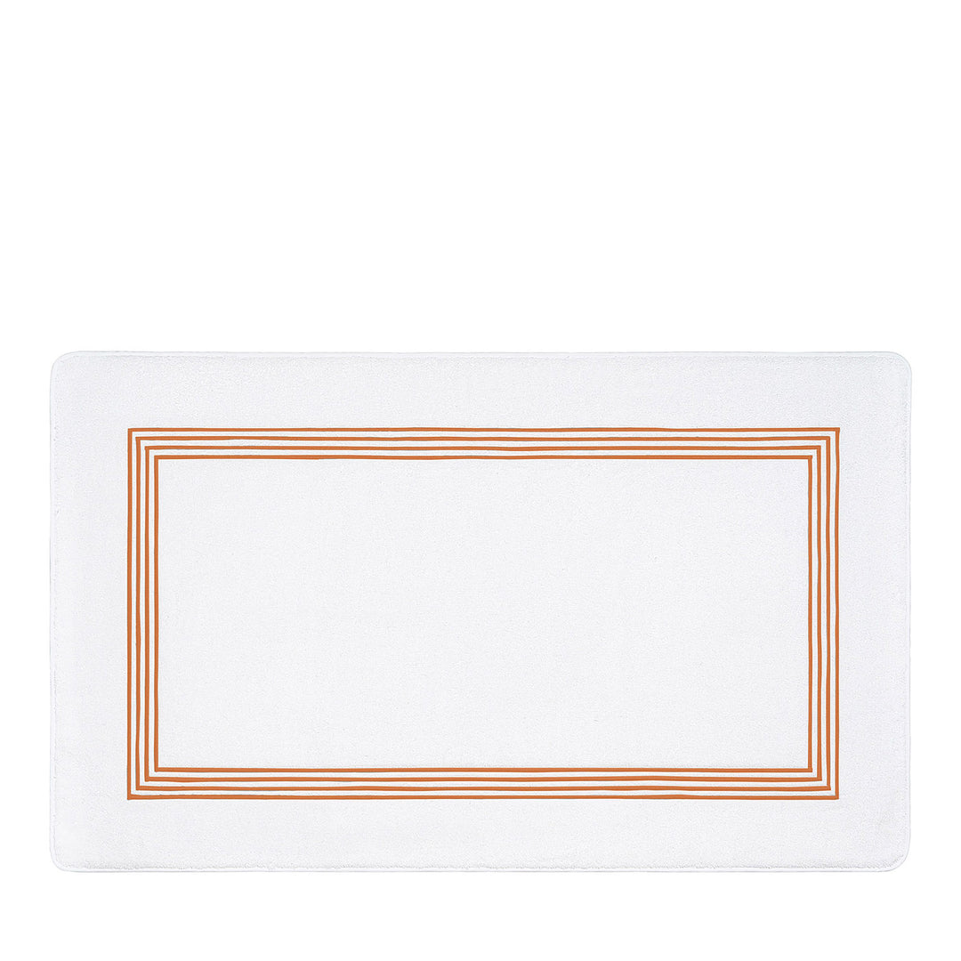 Four Generations White & Orange Bath Mat Verderoccia | Artemest