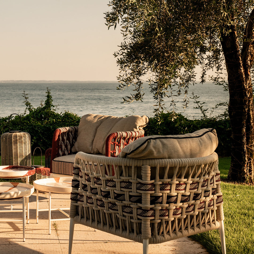Eva Horizontal Ropes Outdoor Armchair by Antonio Marras Nodo Italia ...