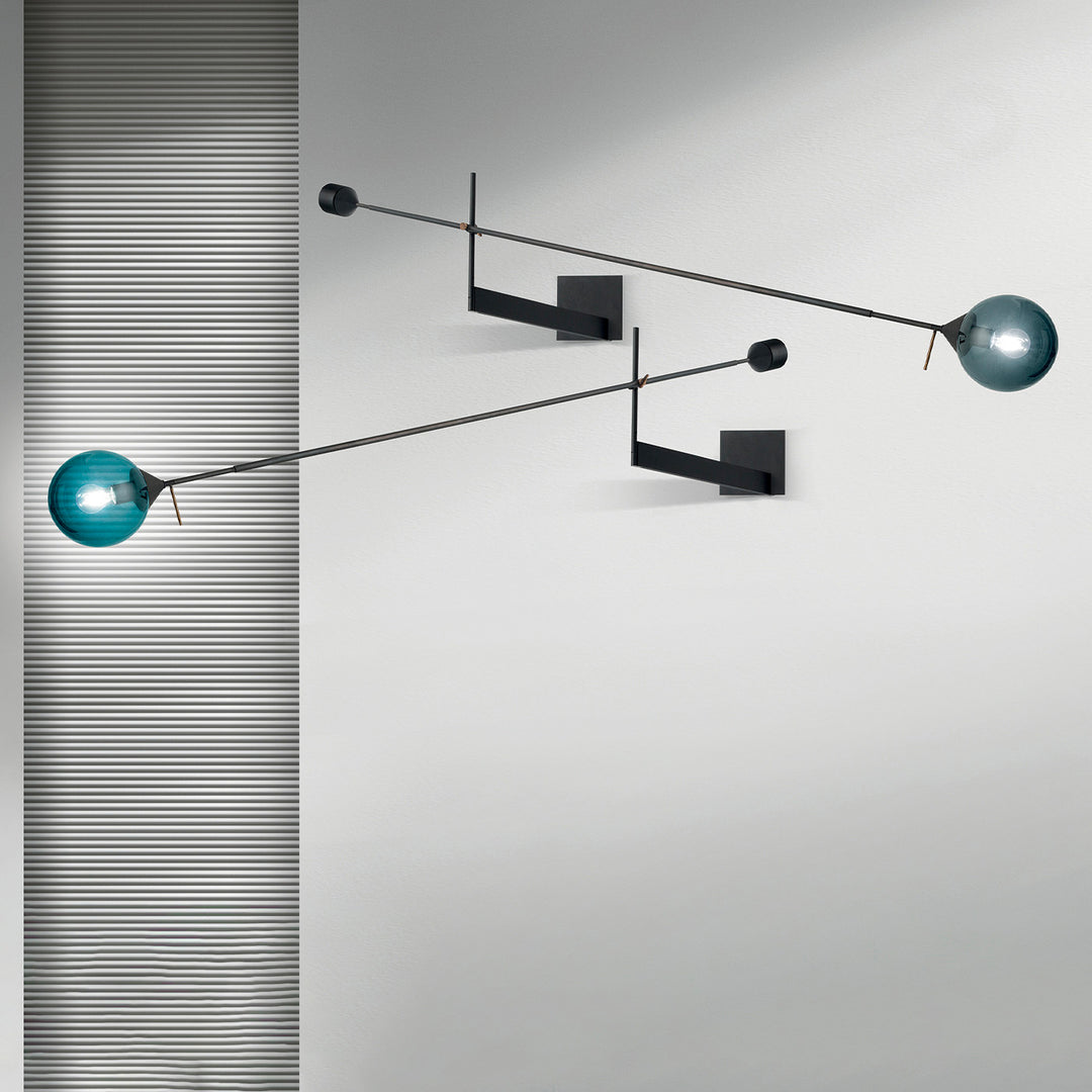 Kendama Petrol Blue Wall Lamp Giorgetti | Artemest