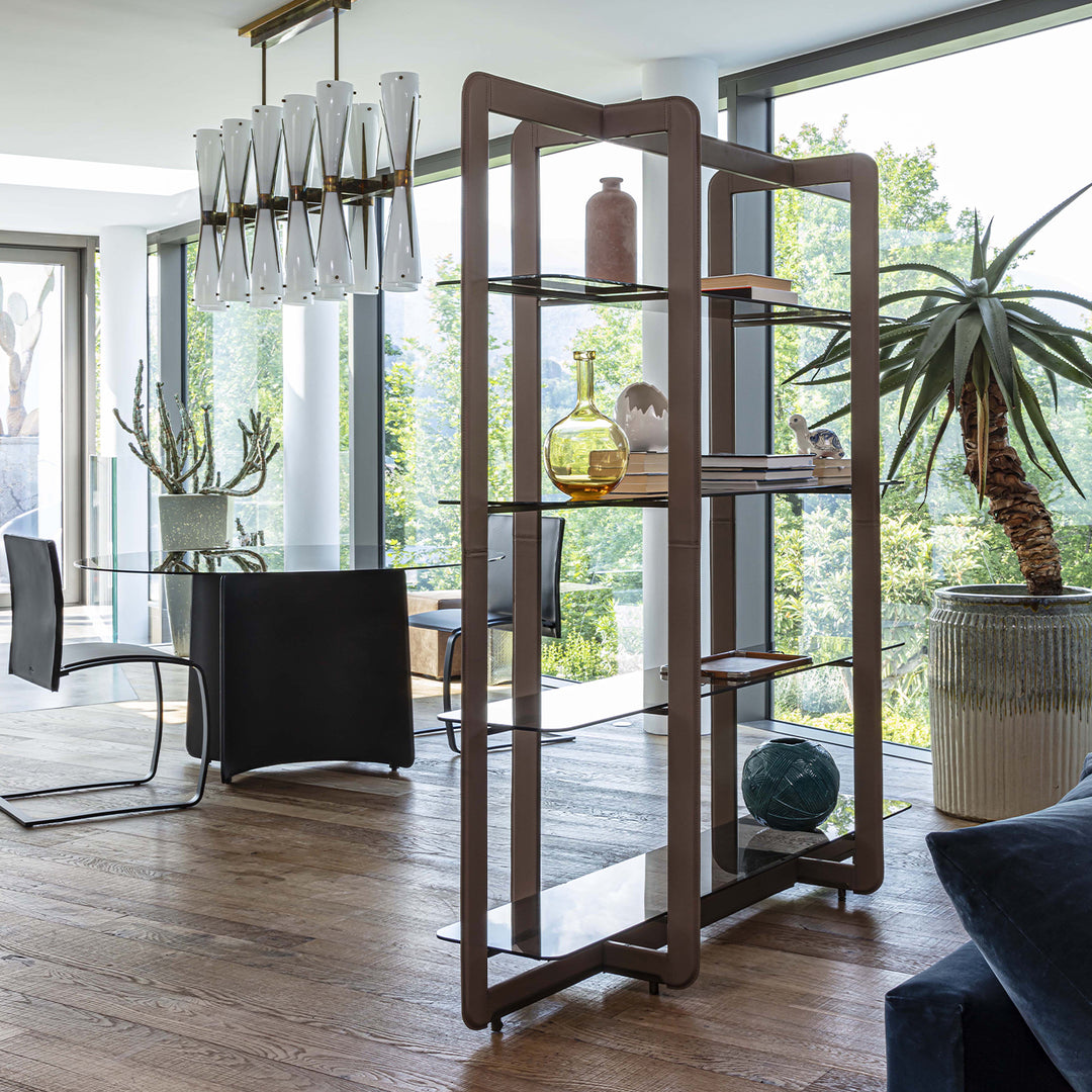 Musa Brown Bookcase Enrico Pellizzoni | Artemest