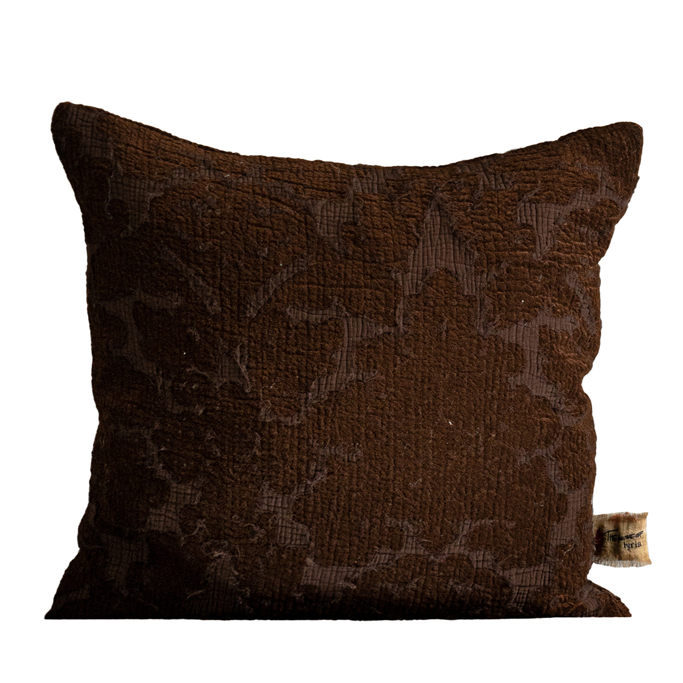 Irremeabile Floral Square Brown Cushion The House of Lyria | Artemest