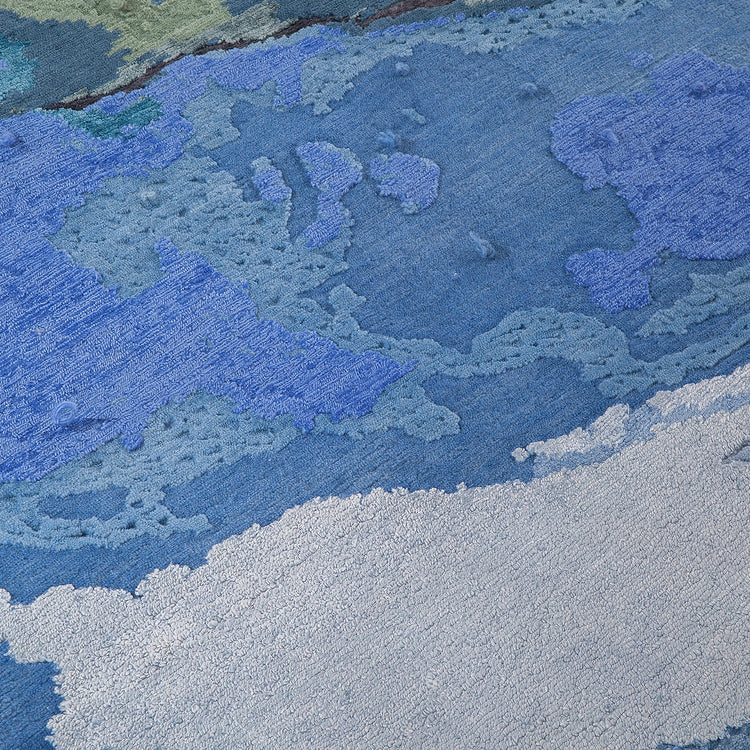 Tactile Blue Rug Mohebban | Artemest