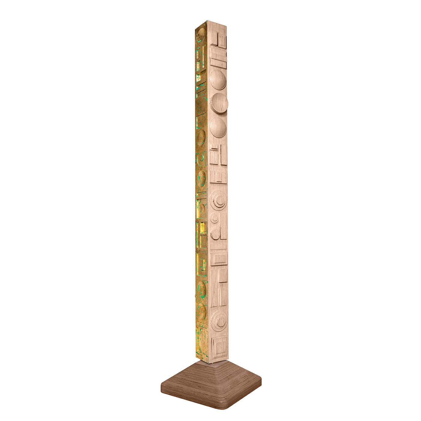 Gold Totem Sculpture Gianmaria Potenza | Artemest