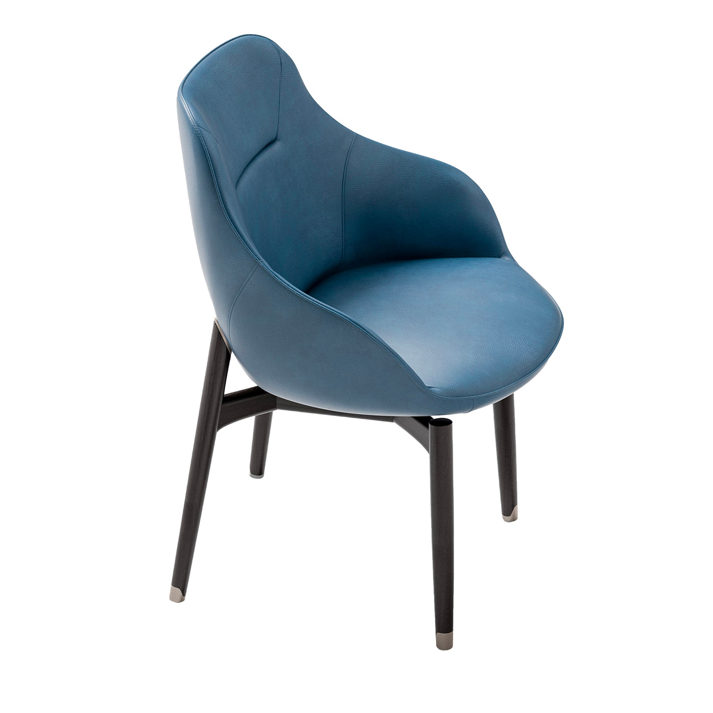 Blue Leather Chair CPRN Homood | Artemest