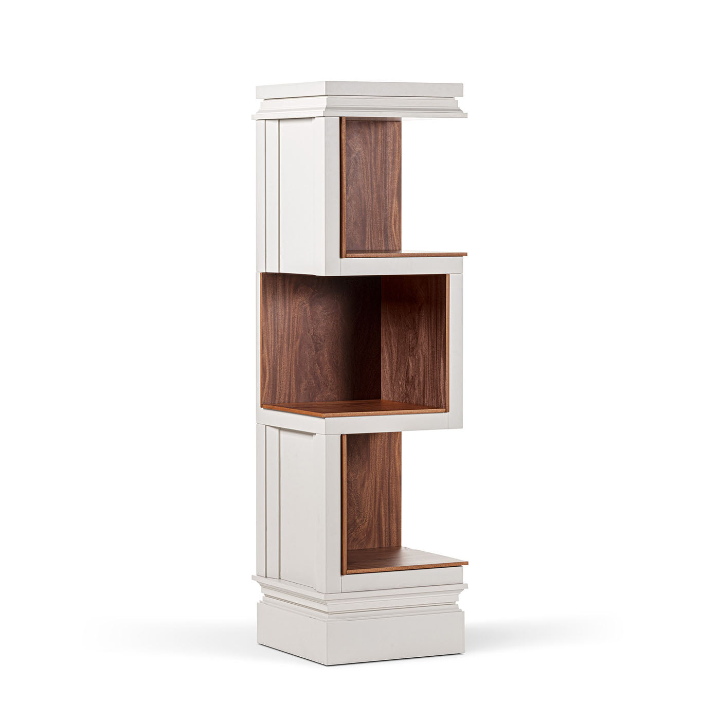 Akiba White Low Bookcase Provasi | Artemest