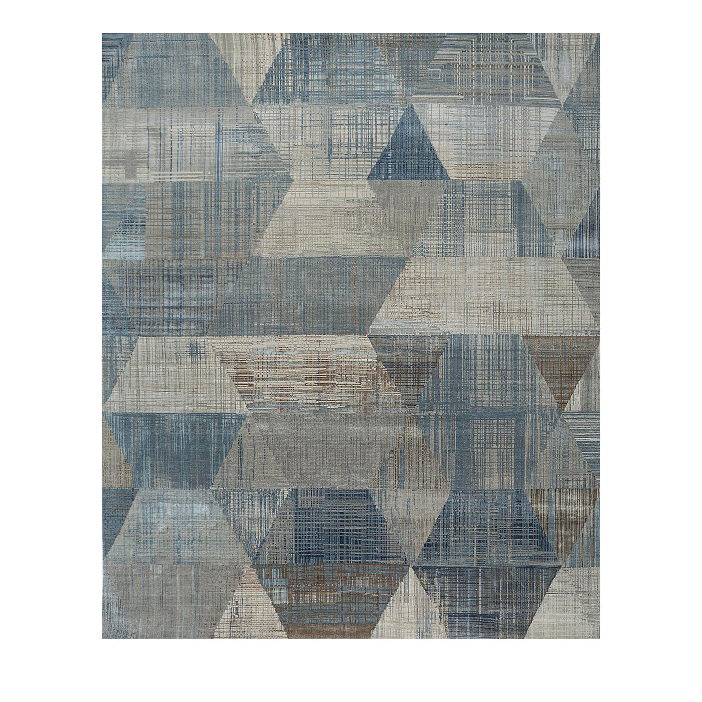 Symmetrical Waves Skyline Blue & Classic Gray Hand Tufted Rug Jaipur ...