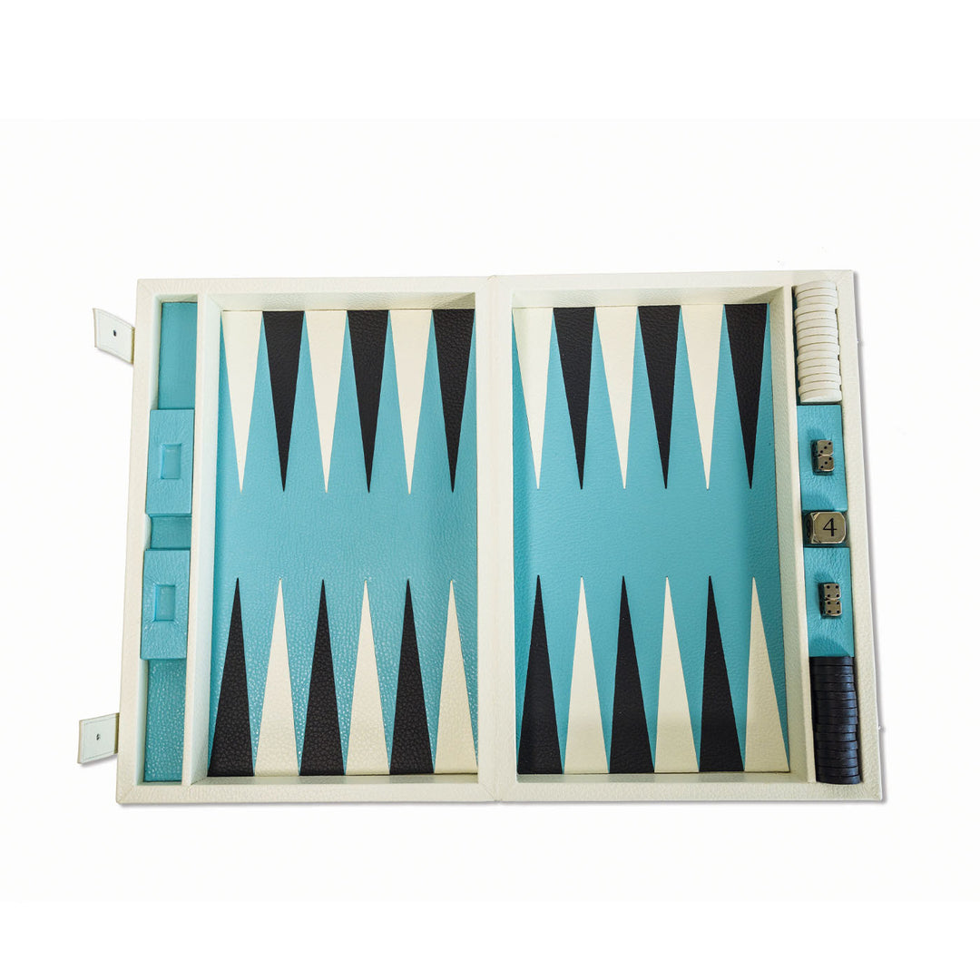 White Backgammon Box Game Cassigoli | Artemest