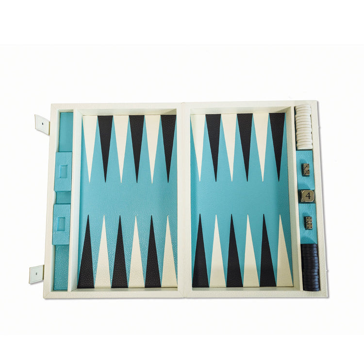 White Backgammon Box Game Cassigoli | Artemest