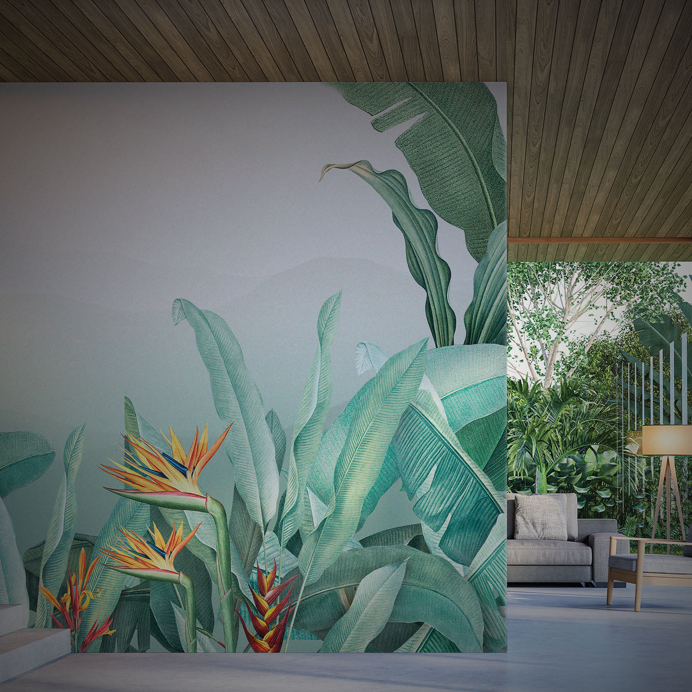 Rain Forest Color Timeless 23 Wallpaper Officinarkitettura | Artemest