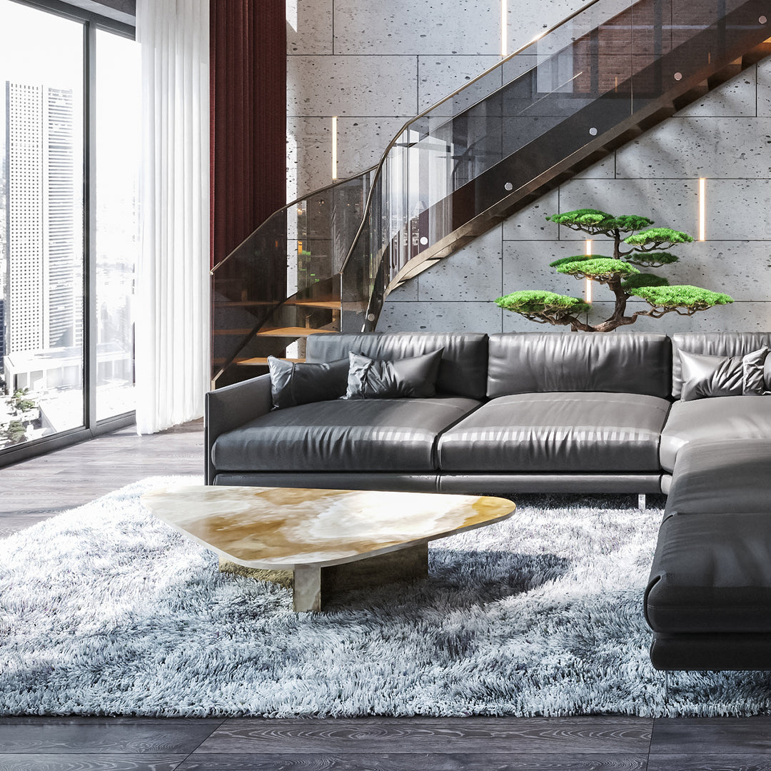 Silas Beige Marble Top With Gold Metal Structure Coffe Table L'Eccesso ...