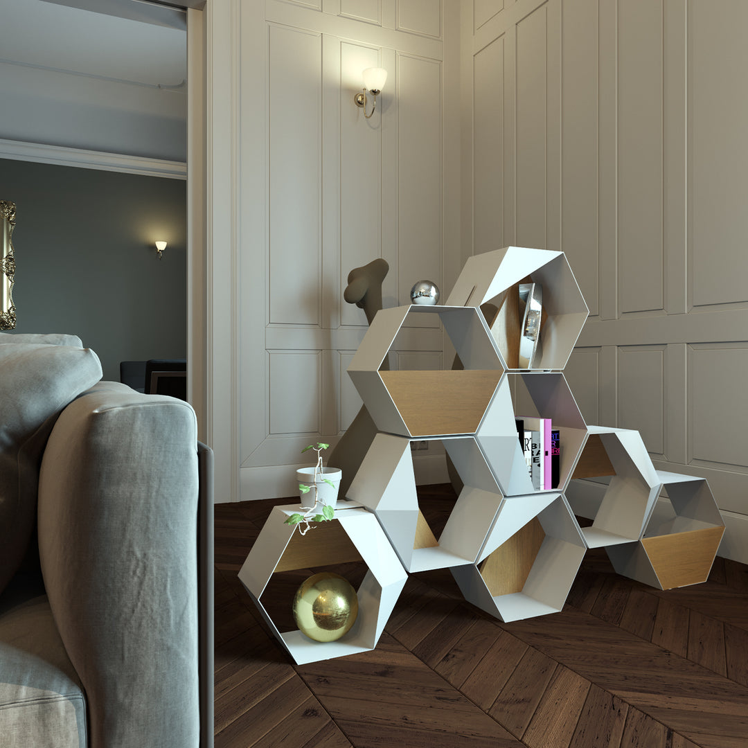 EGO HEXAGONAL MODULAR SHELF Chendù | Artemest
