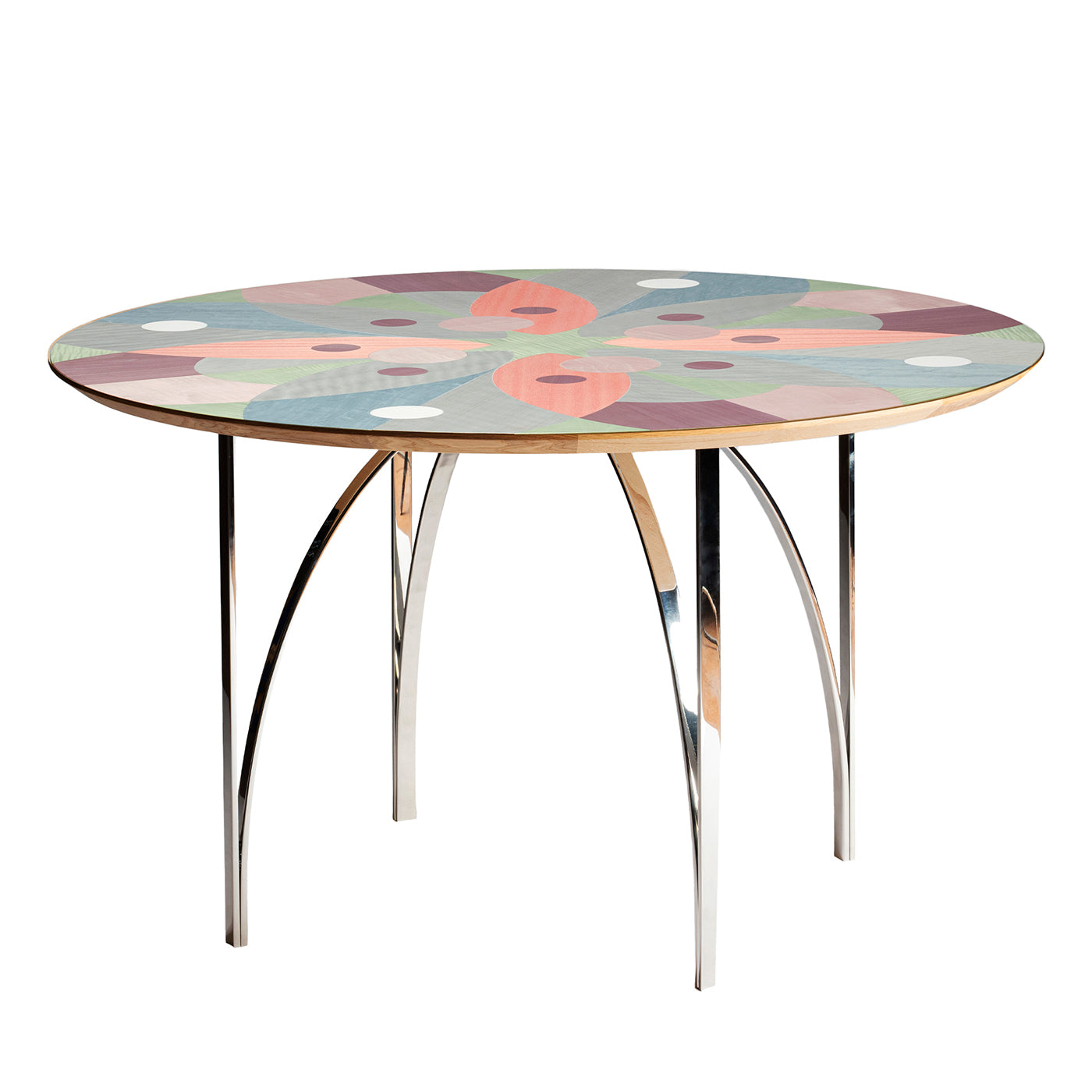 Archie Collection Colored Veneered Dining Table Medulum | Artemest