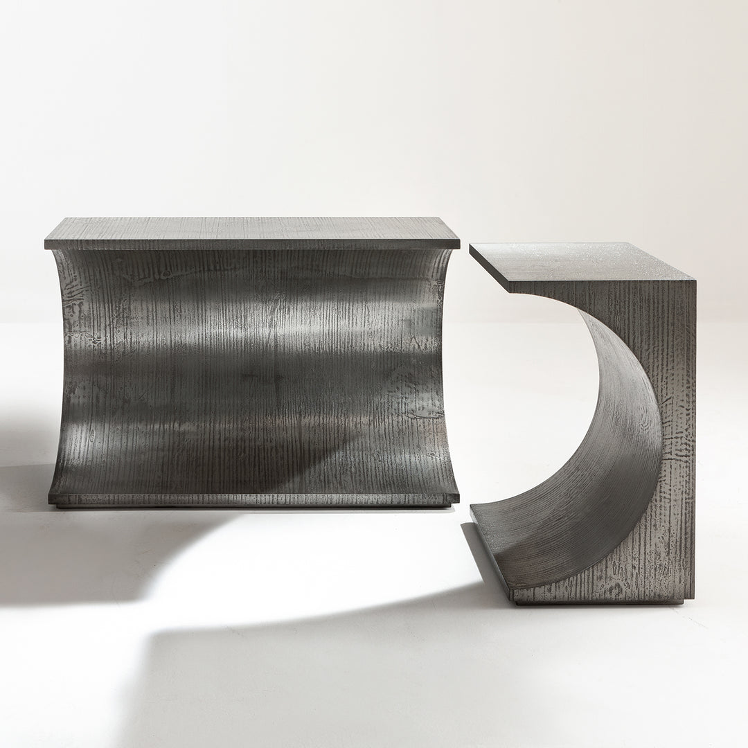 Tube Gray Metal Console Table Laura Meroni | Artemest