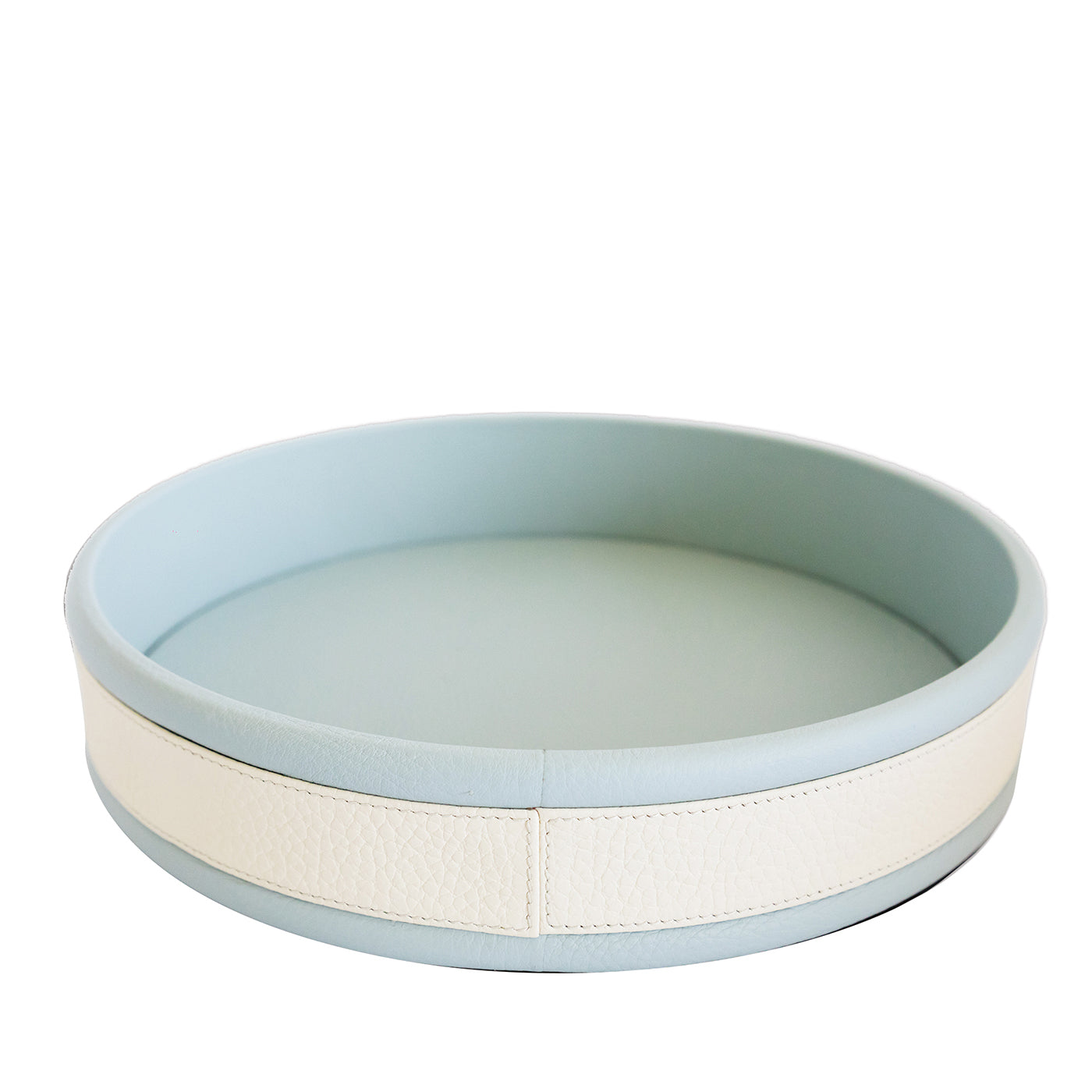 Strips Round Light Blue Tray Cassigoli | Artemest