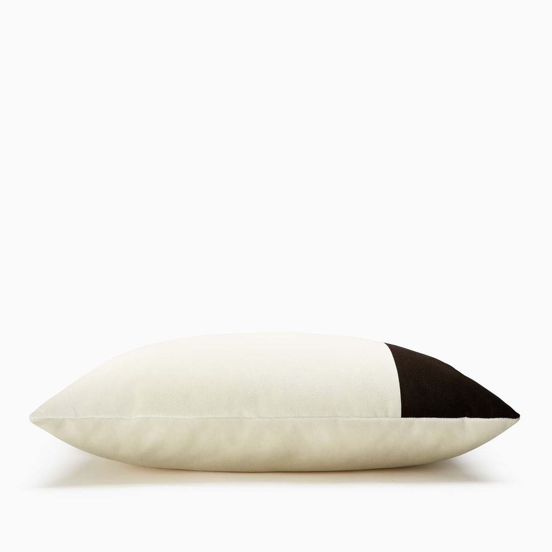DOUBLE RECTANGLE WHITE Cushion LO Decor | Artemest