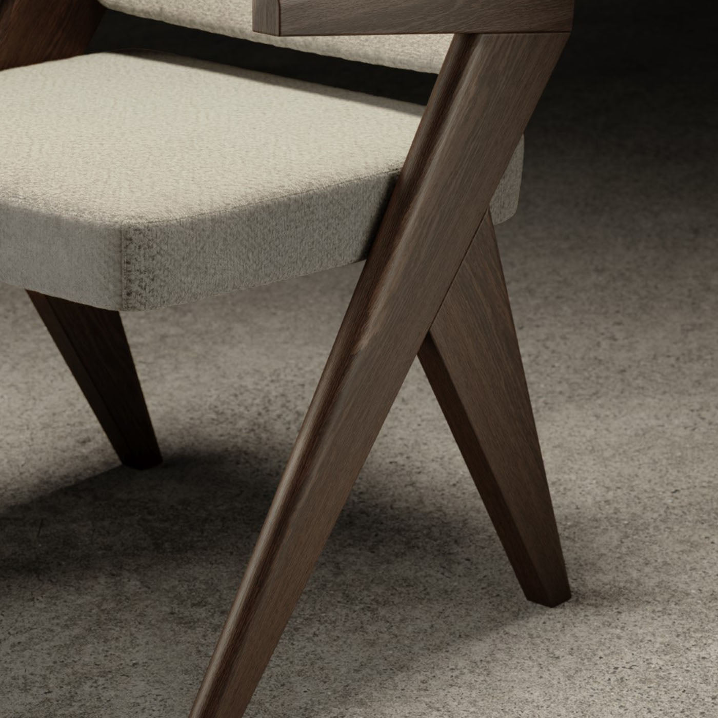 Souvenir White Chevron Chair Giopagani | Artemest