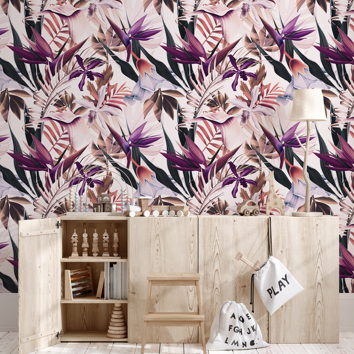 Exotic Tropical Print Hawaiian Wallpaper Wallpapers4Beginners | Artemest