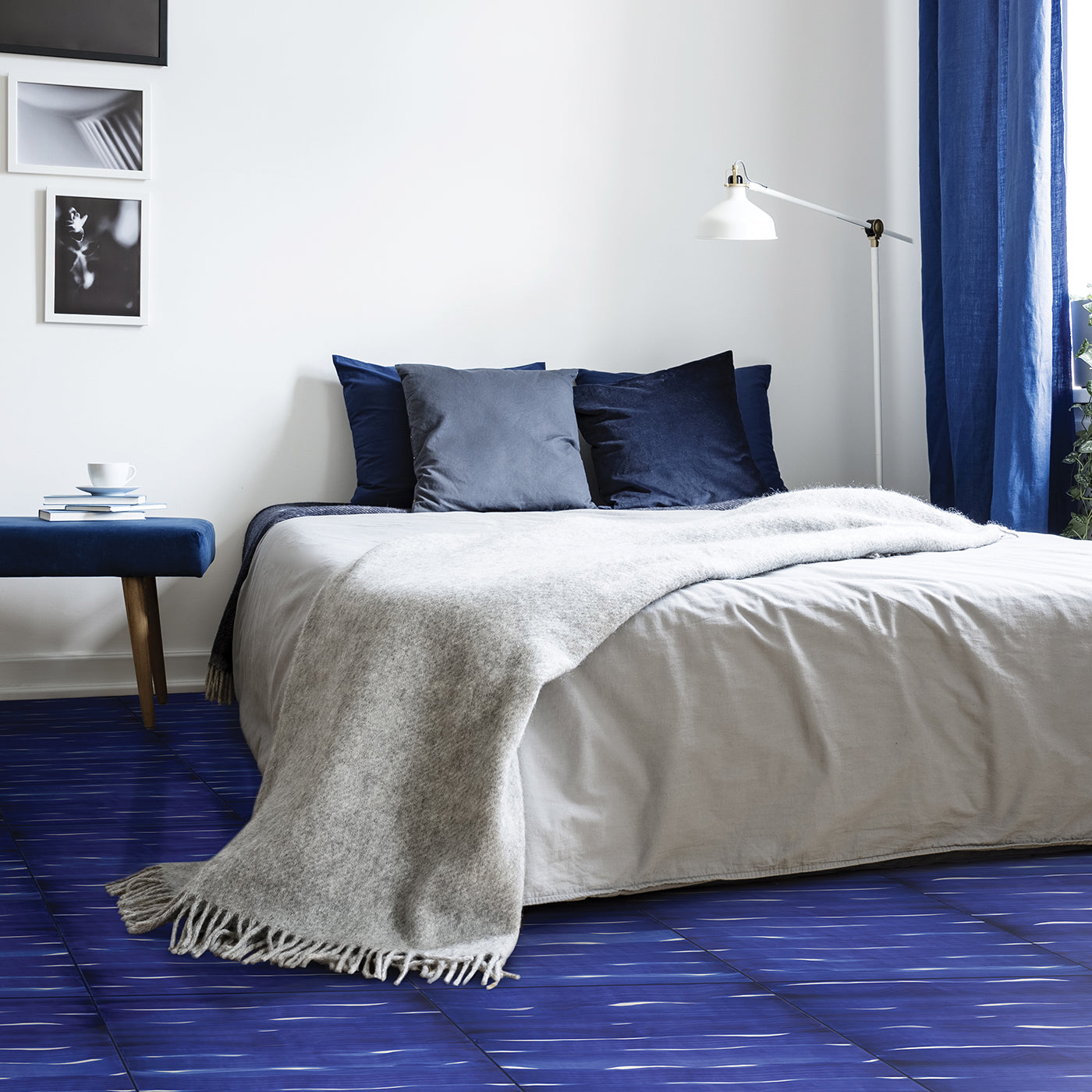 Unito Square Blue Tile Arcea Handmade Design | Artemest