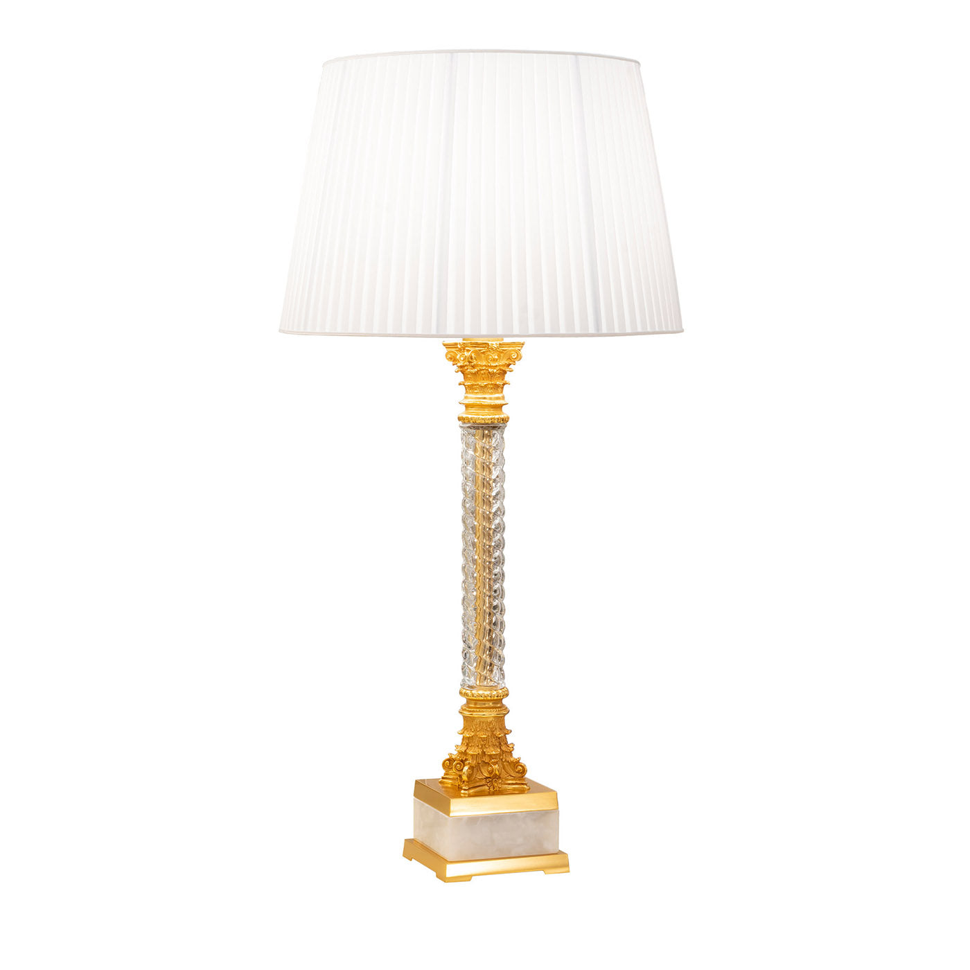 Empire-Style Gold & Crystal Table Lamp CG Capelletti | Artemest