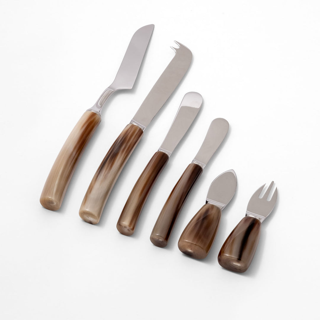 Cheese Cutlery Set in Natural Horn Zanchi 1952 | Artemest