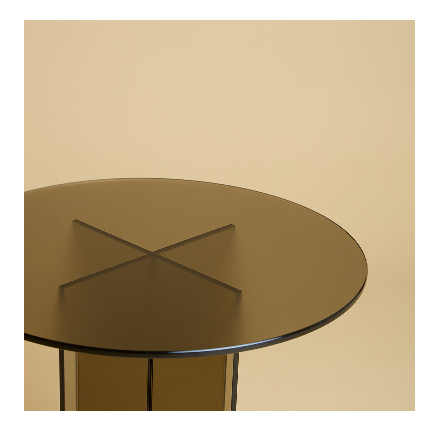 Amami Bronzed Glass Side Table Lebanto | Artemest