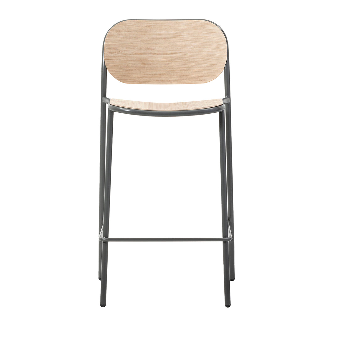 0179-LE Metis Light Oak Bar Stool By Studio Gabbertas TrabA' | Artemest