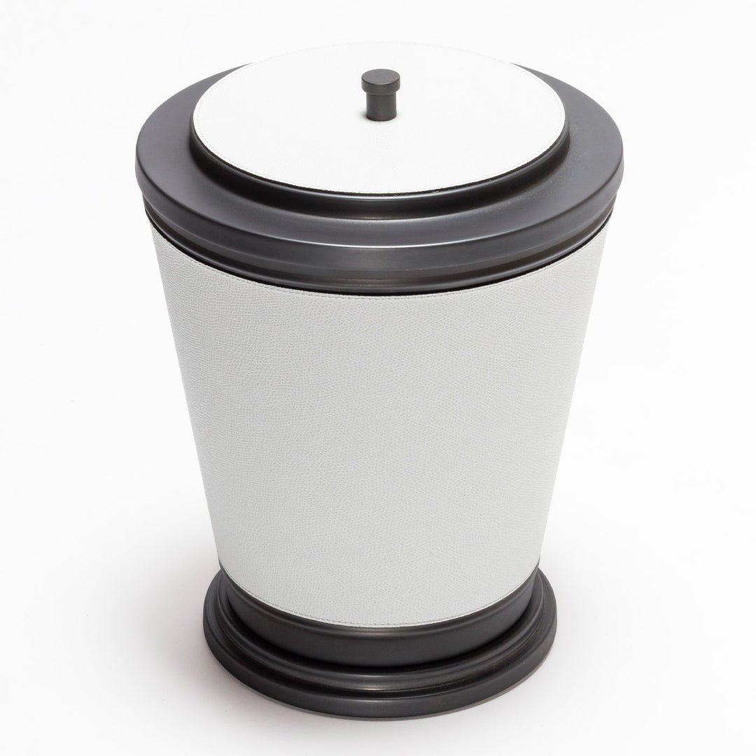 Manhattan Black & White Bin with Lid Giobagnara | Artemest