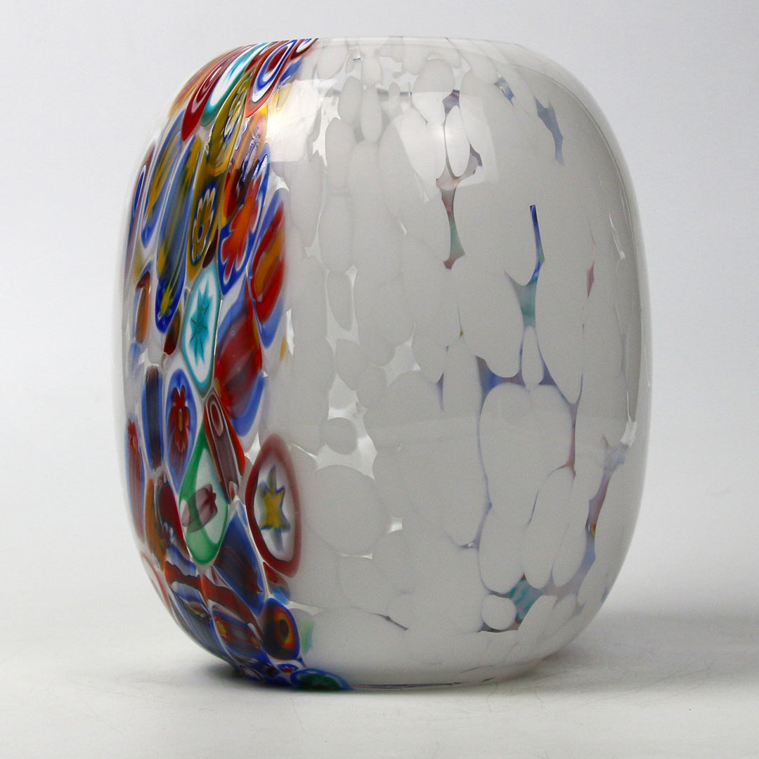 Murrina Polychrome Dotted Vase Officine di Murano 1295 | Artemest