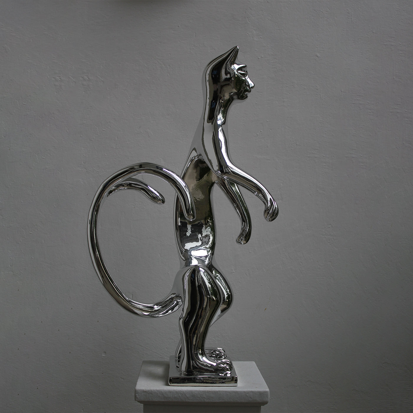Silver PoPCat Sculpture ENIGMA Atelier | Artemest