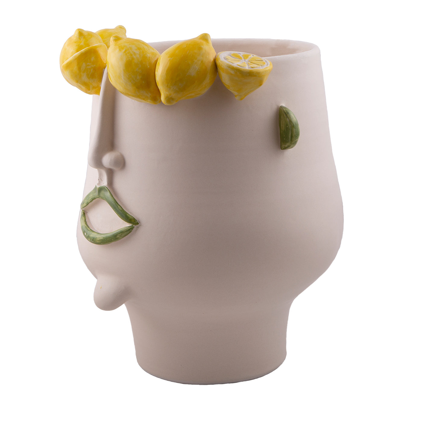 Domitilla Multicolor Ceramic Head Vase Patrizia Italiano | Artemest