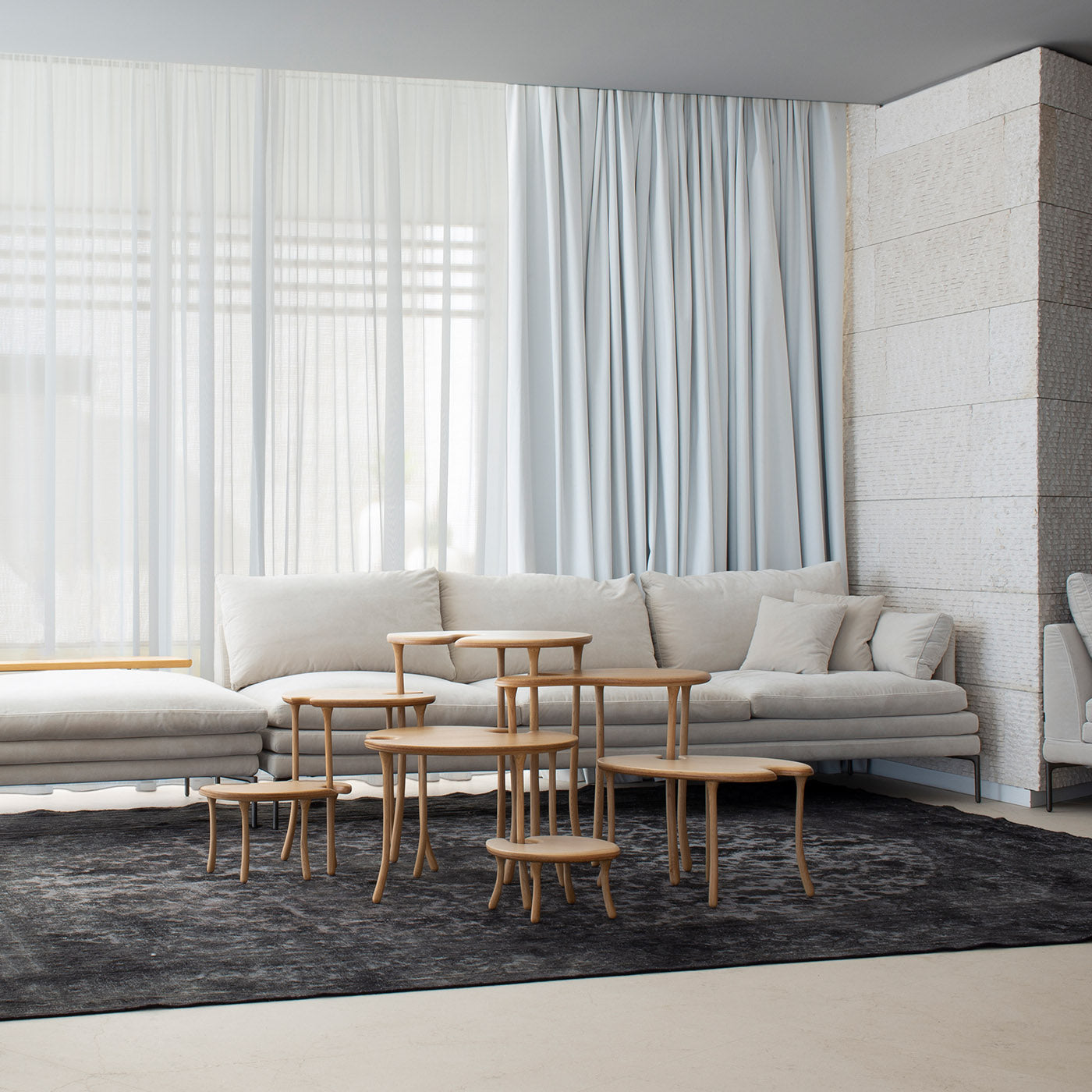 Tavo A2 Modular Set of 3 Coffee Tables Limited Edition Orografie | Artemest