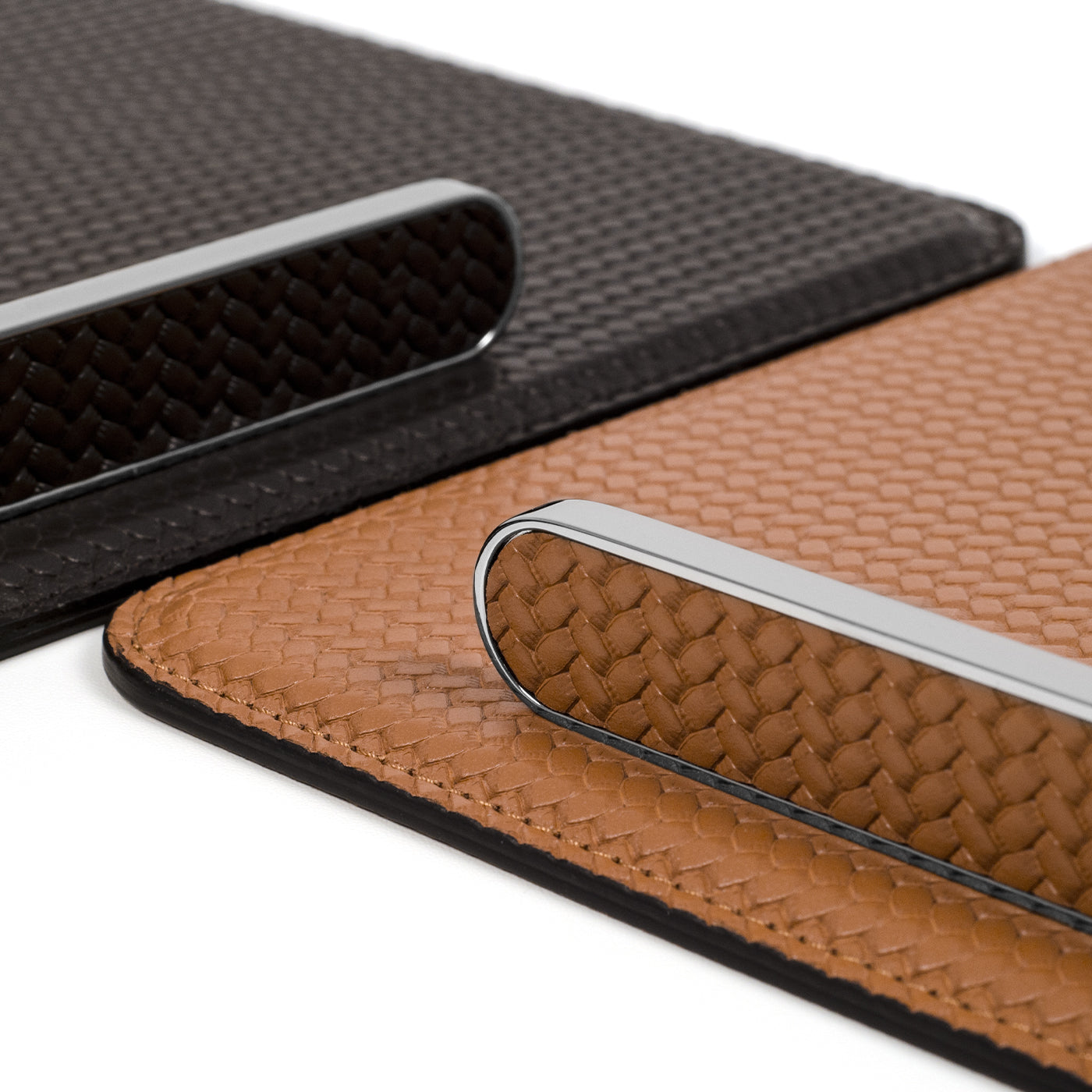 Este Small Rectangular Brown Leather Tray Pinetti | Artemest