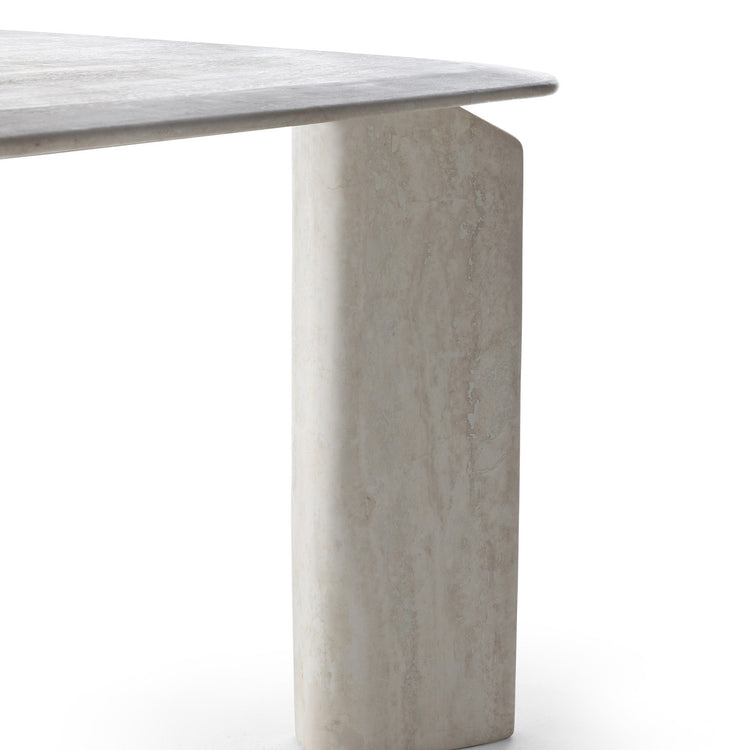 Giotto Rectangular Ostuni Table by Massimo Castagna Exteta | Artemest